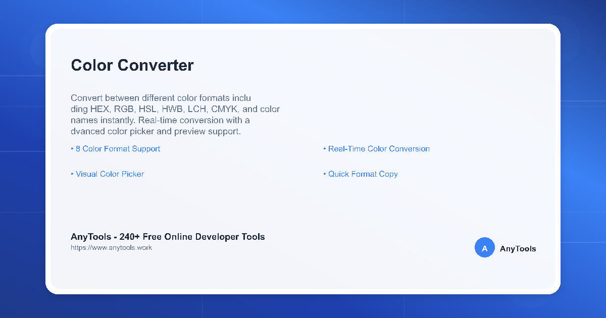 Color Converter - Free Online Color Tool | AnyTools